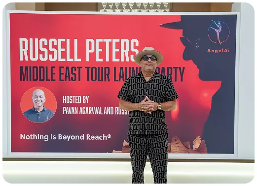 Russell Peters & AngelAi | Middle East Tour Launch Party in Riyadh